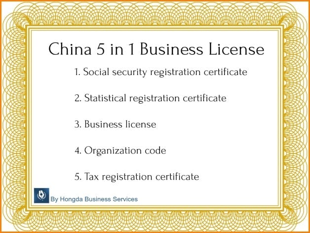 Why The New China Five In One Business License Affects You